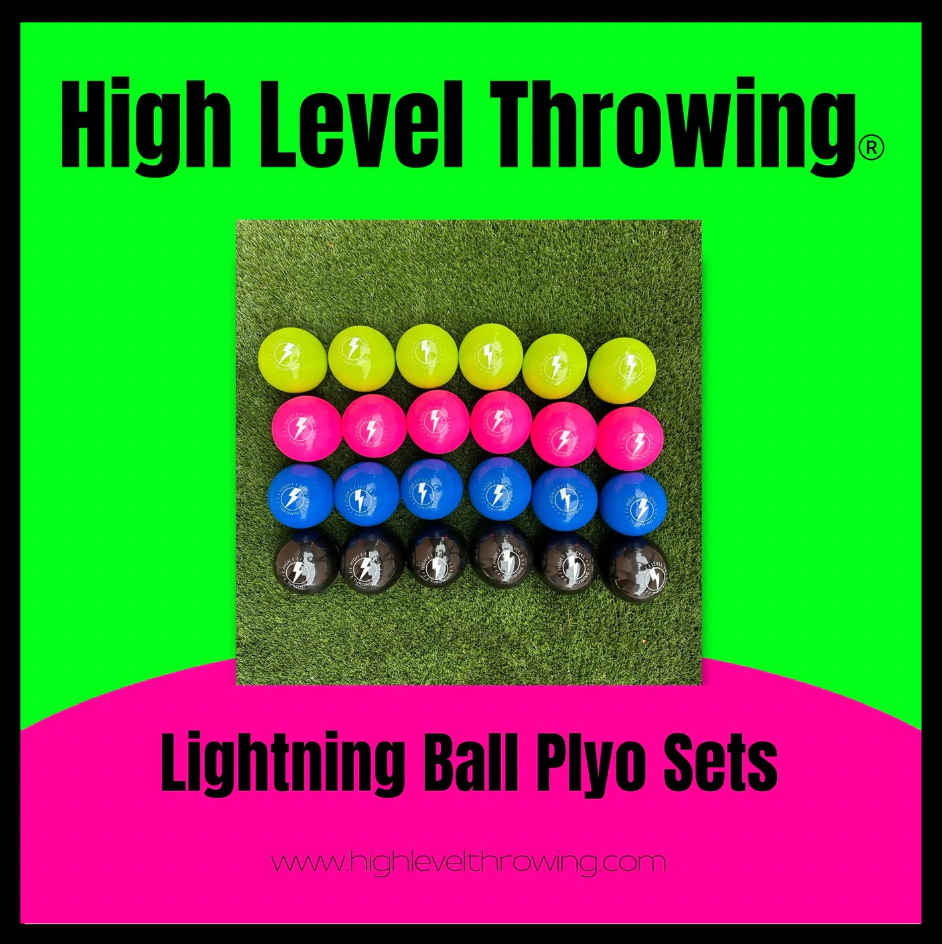 Lightning Ball Plyo Set – Team Bundle (6 Sets) – High Level Throwing